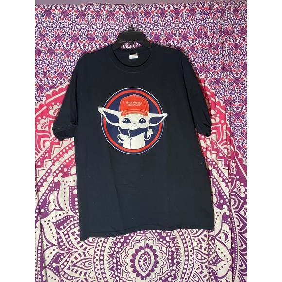 Shirts | Yoda Maga Make America Great Again T Shirt Black Red Xl Star ...